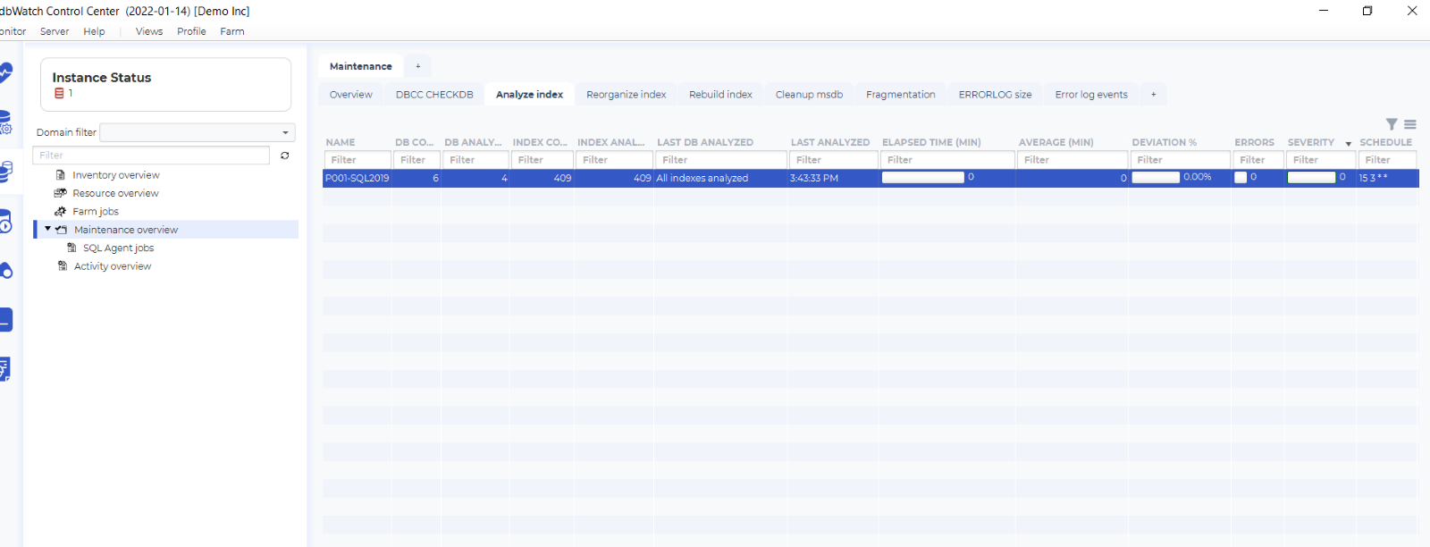 Monitor your SQL Server Indexes - dbWatch
