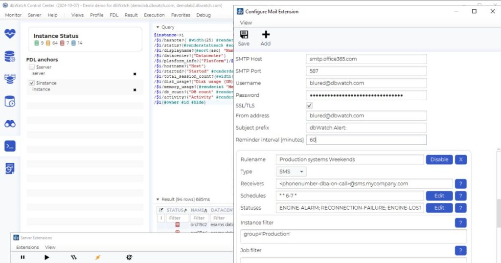 Database Integrations - dbWatch