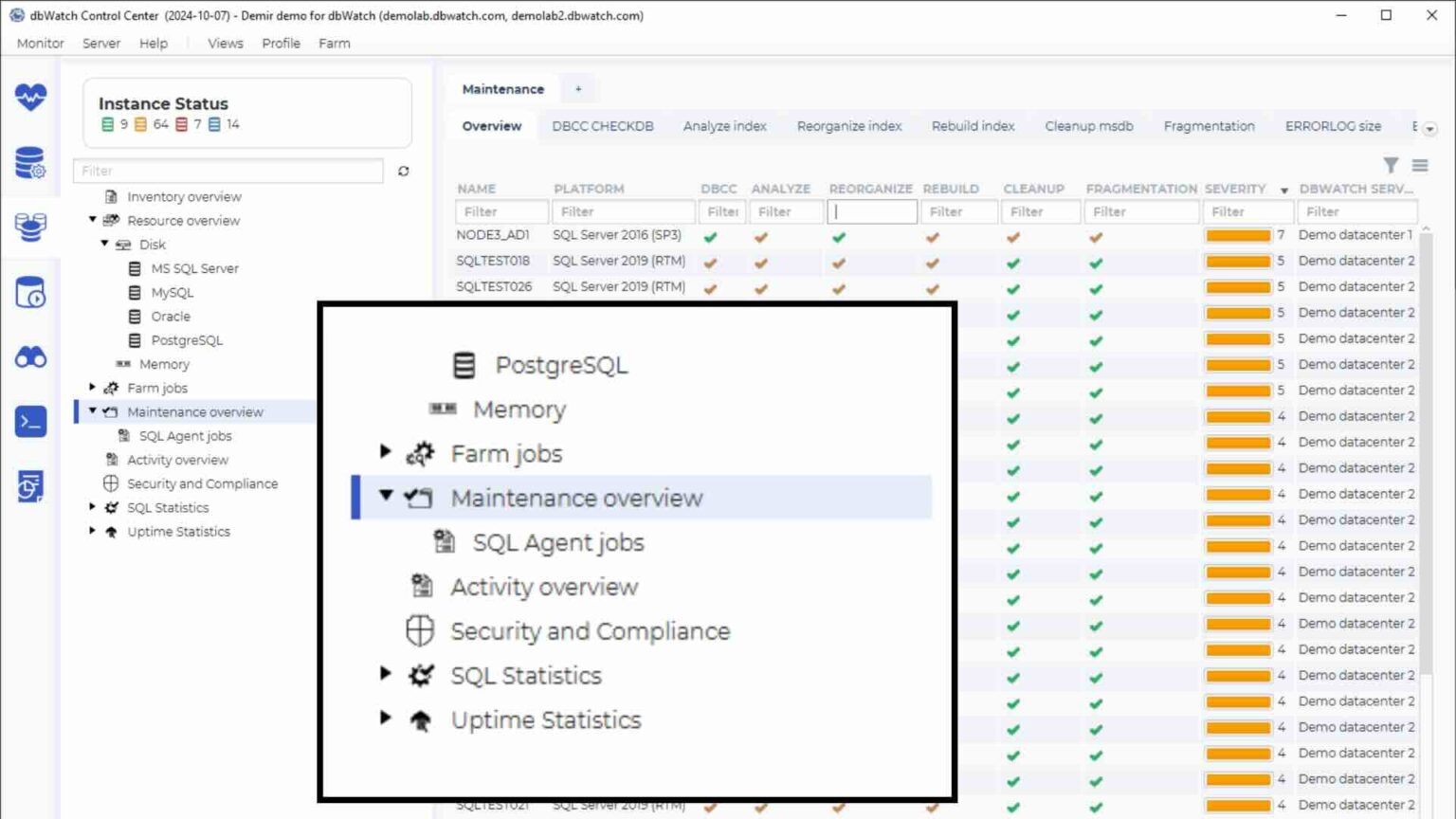 Automated Maintenance Package - dbWatch